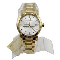 Burberry Women White Dial Gold-tone Ladies Watch 34 mm BU9103 - Walmart.com