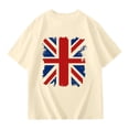 Byoo Little Girls Oversized Short Sleeve T-Shirt Vintage Union Jack ...