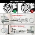 HYOWUIER, Meat Grinder Blade, Size 5, Stainless Steel Replacement ...