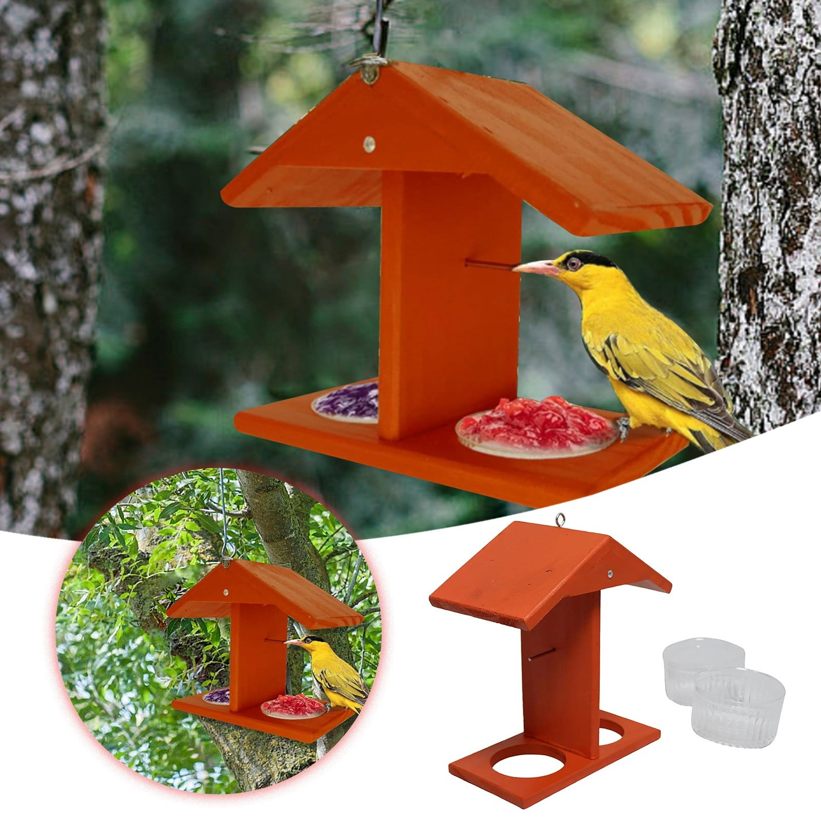 Click here for Wifklsiipg Double Cup Jelly Oriole Feeder With Pol... prices