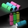 Portable 9 LED Glow in Dark Flashlights 4 Pack Rubber Coated Small ...