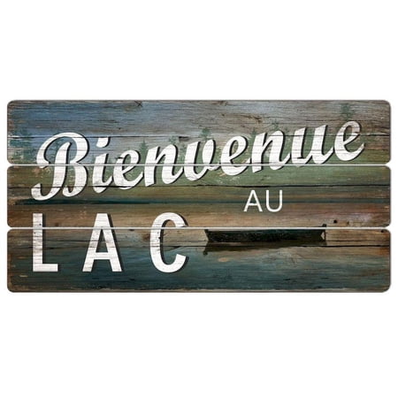 60 X 30 Cm 'Bienvenue Au Lac' Sign | Walmart Canada