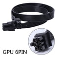 WINDLAND 6Pin PCIe Male To Male Flat Power Cable Flexible Durability ...