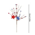 Cififendec Memorial Day Artificial Branches, 4th of July Patriotic Red ...
