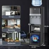 VECYS Hot Water Dispenser with Ice Maker, 27LBS Daily Ice, Child Safety ...