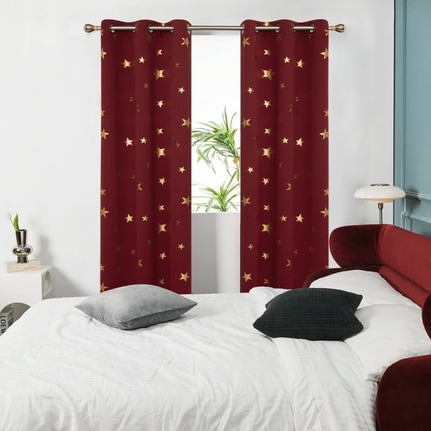 Dark Red Living Room Curtains | Cabinets Matttroy