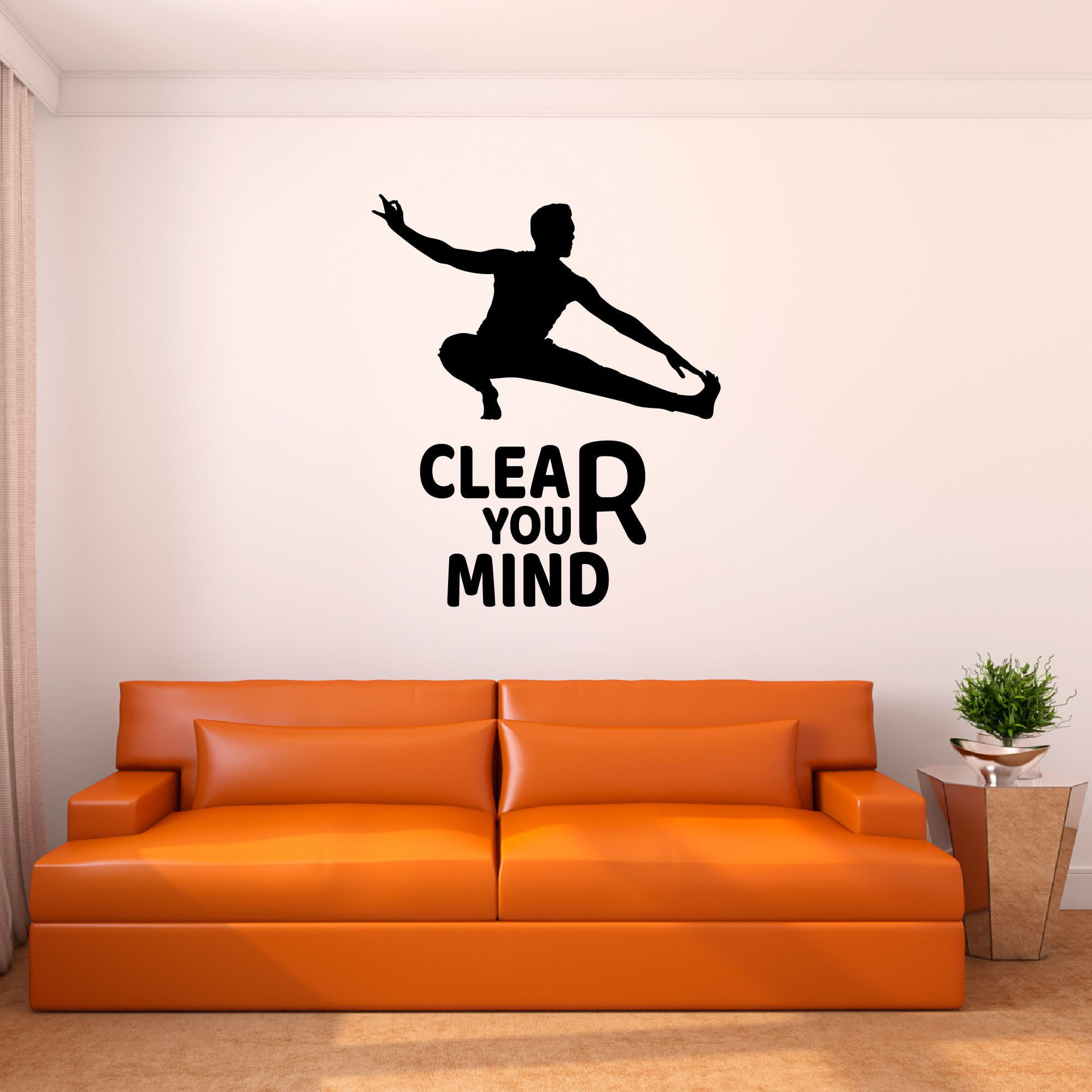 Home Wall Decal - Clear Your Mind - Active Health Design Cute Active ...