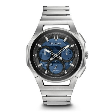 Bulova Men's Chronograph Diamond Accent Stainless Steel Watch 44mm ...