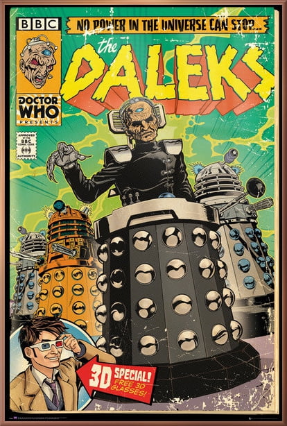 Doctor Who - Framed TV Show Poster (Dr. Who Comic Cover - The Daleks ...