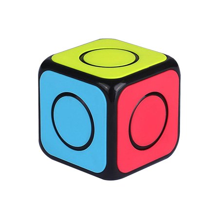 Rotary Fidget Toy Magic-cube With Push Sides/high Speed Rotate Kids ...