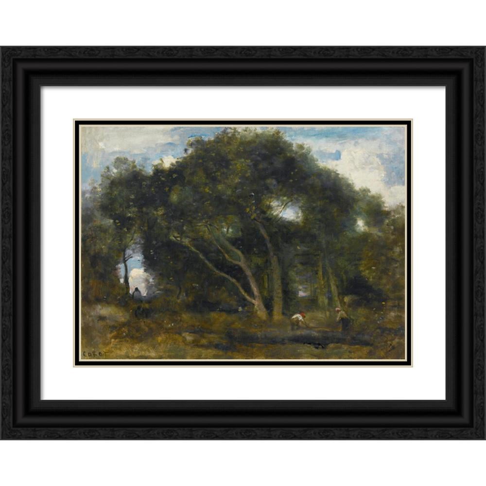 Jean-Baptiste-Camille Corot 14x11 Black Ornate Wood Framed Double ...