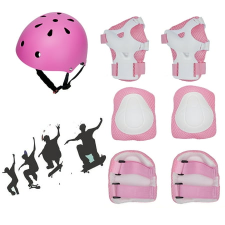 Kids Protective Gear Set - 7PCS Outdoor Sport Skating Cycling Knee Pads ...
