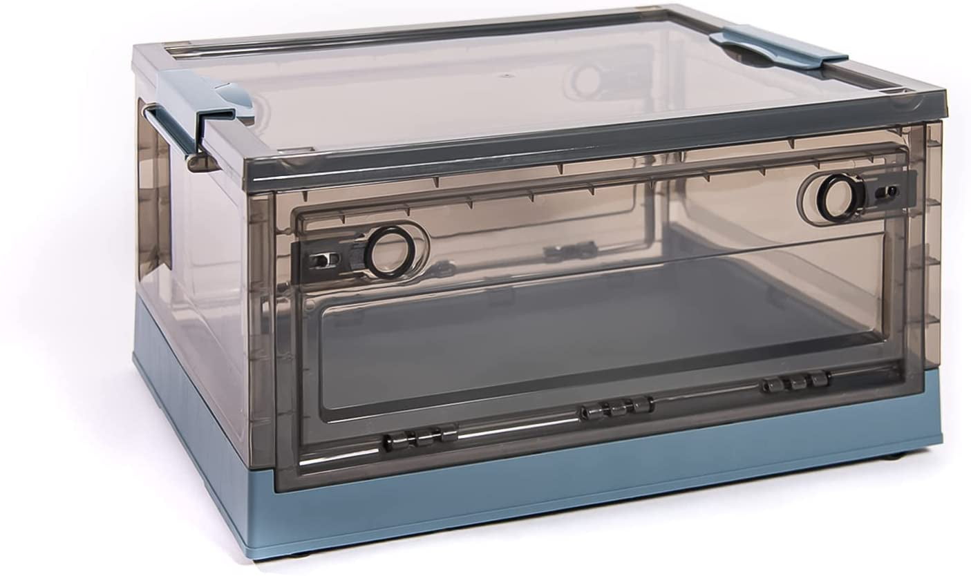 Quality Home Easy Tidy Stackable Side Opening Collapsible Storage Box ...
