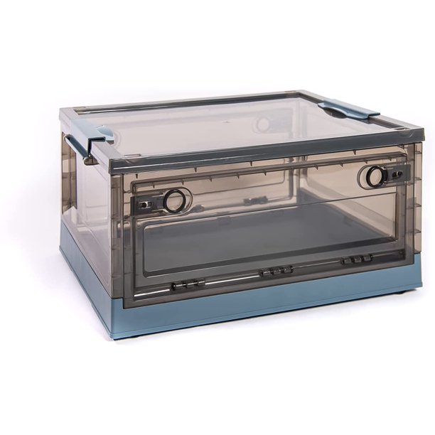 Quality Home Easy Tidy Stackable Side Opening Collapsible Storage Box ...