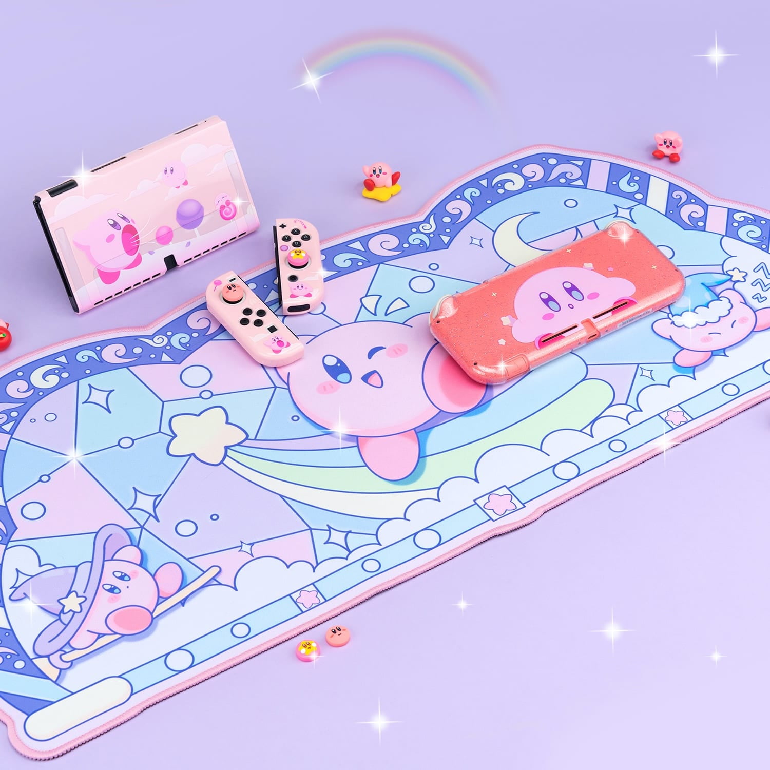 Kirby Desk Mat - Large Blue Anime Mousepad - Walmart.com