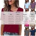DPTALR Women's Solid Color Short Sleeve T-Shirt,V-Neck Casual Loose Fit ...