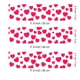 3 pcs Pink Hearts Celebration Cake Strips Edible birthday cake strips ...