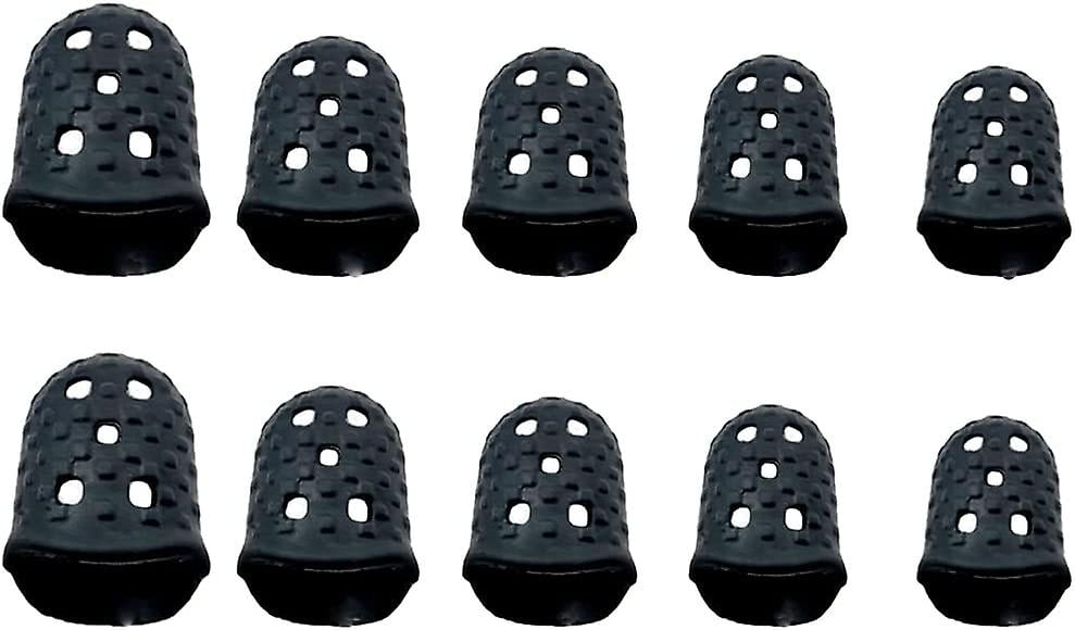 10 Pcs Finger Tips, 4 Sizes Anti-slip And Reusable Silicone Fingertip ...
