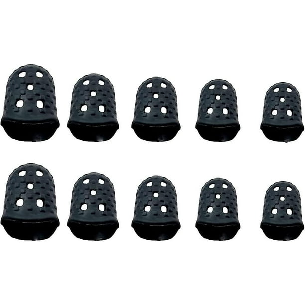 10 Pcs Finger Tips, 4 Sizes Anti-slip And Reusable Silicone Fingertip ...