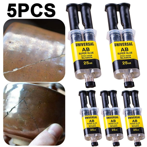 Pegamento Universal AB Super Glue Resina Epoxi Reparación (25ml ...