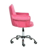 Magshion Pink Deluxe Office Chair, Adjustable Height, Microfiber ...
