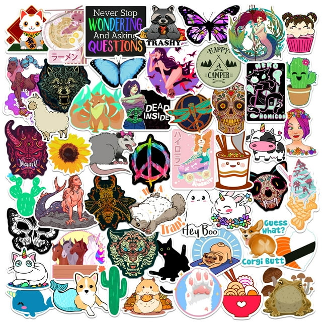 Random Cool Sticker Decals Die Cut Vinyl Large Deluxe Stickers Variety ...