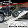 72"x15" 2pcs Aluminum Trailer Ramps Heavy-Duty Loading Ramps with Top ...