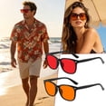 Blarkrus Red Frame Blue Light, Anti-Fatigue Sleep Glasses with Stylish ...