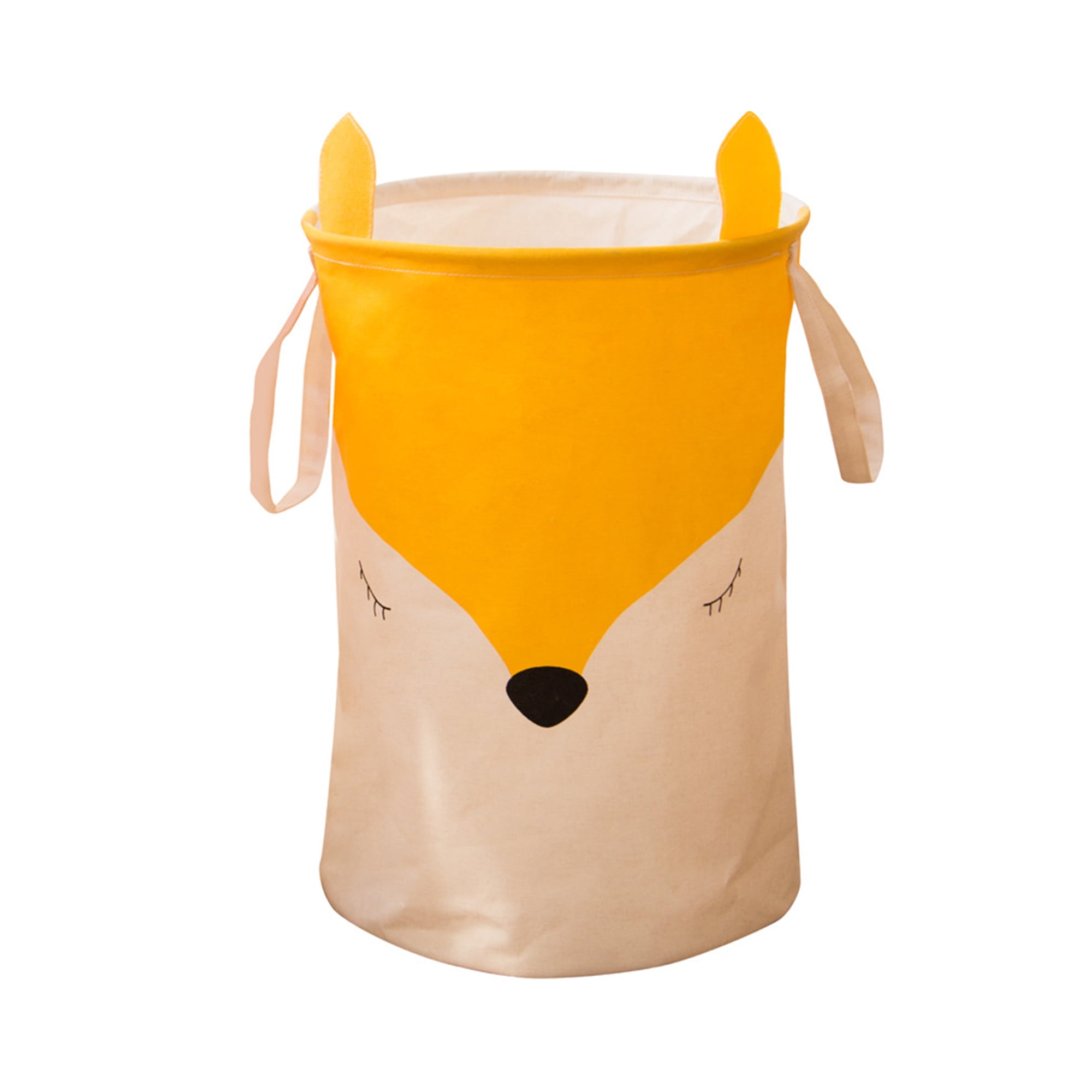SAYOO Laundry Basket, Cartoon Fox Print Storage Box Dirty Clothes ...