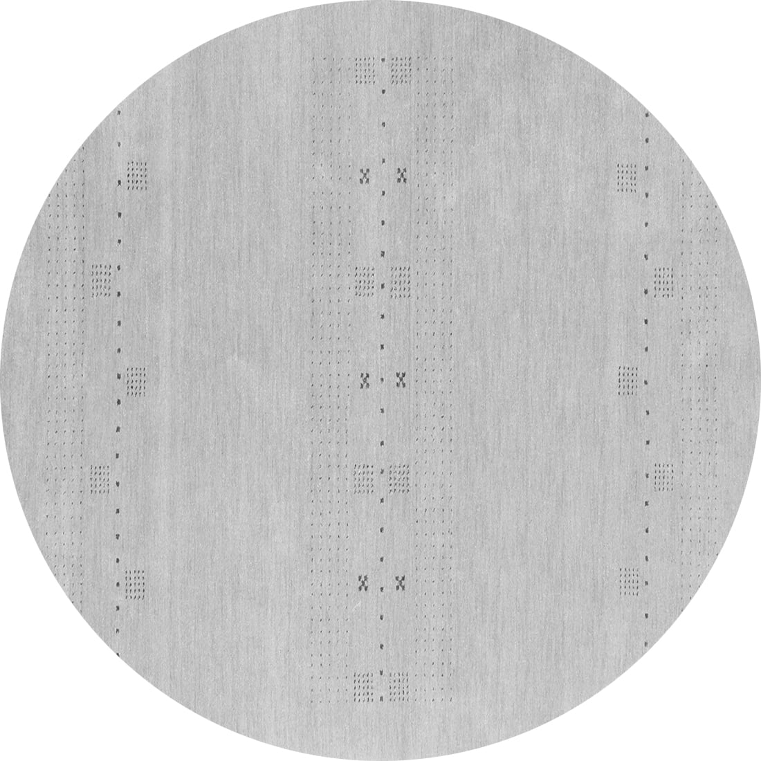 Ahgly Company Indoor Round Solid Gray Modern Area Rugs, 8' Round ...