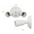 Hyper Tough Dual Head Hardwired Security Light 180-Degree Detection ...