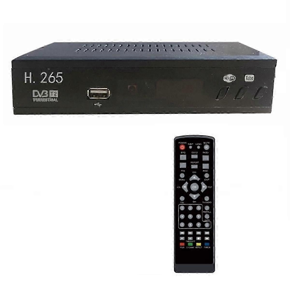 DVB T2 HEVC 265 Digital TV Tuner DVB-T2 265 1080P HD Decoder USB ...
