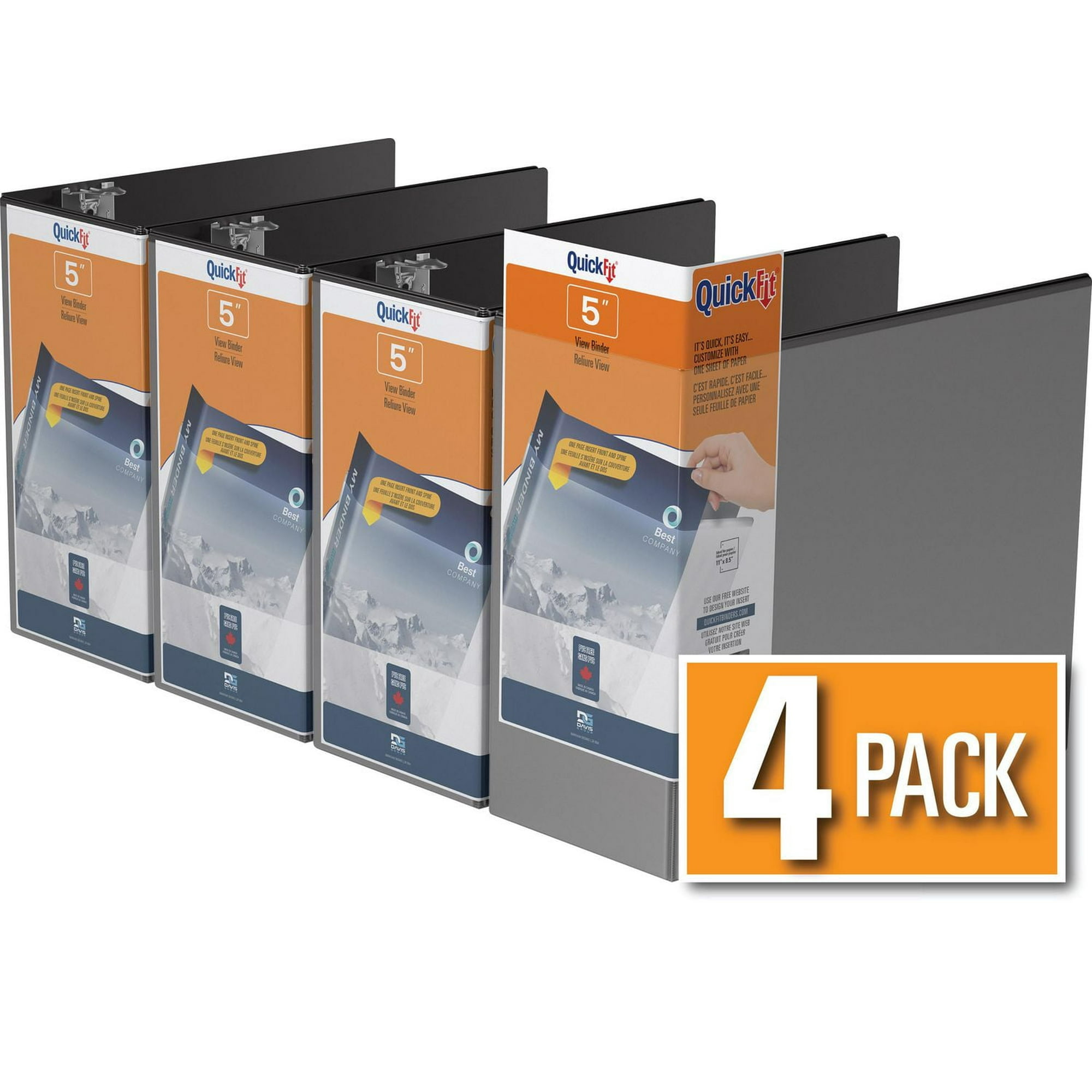 Click here for Quickfit View Binder  Locking D Ring  4 Pack  5 prices