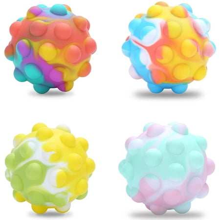 Mini Pop Push It Fidget Toy Keychain Pop Bubble Popping Fidget Sensory ...