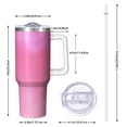 40oz Tumbler with Handle and Straw, Vacuum Insulated Stainless Steel ...