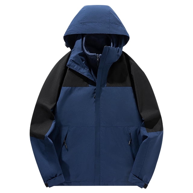 Veste 3-en-1 pour Homme Résistante à l'Eau, Manteau d'Extérieur Coupe ...