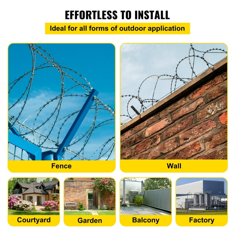 Walmart Razor Wire Fencing Amazon.com: Razor Wire Galvanized Barbed