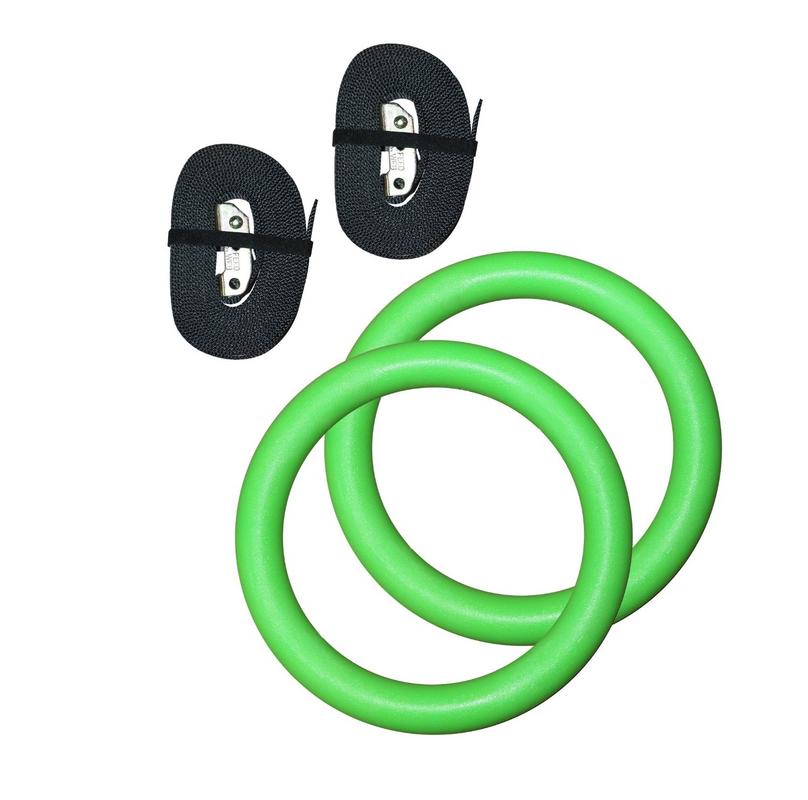 Gymenist Pair of Gymnastics Gym Rings With Easy Adjutable Buckle Straps ...