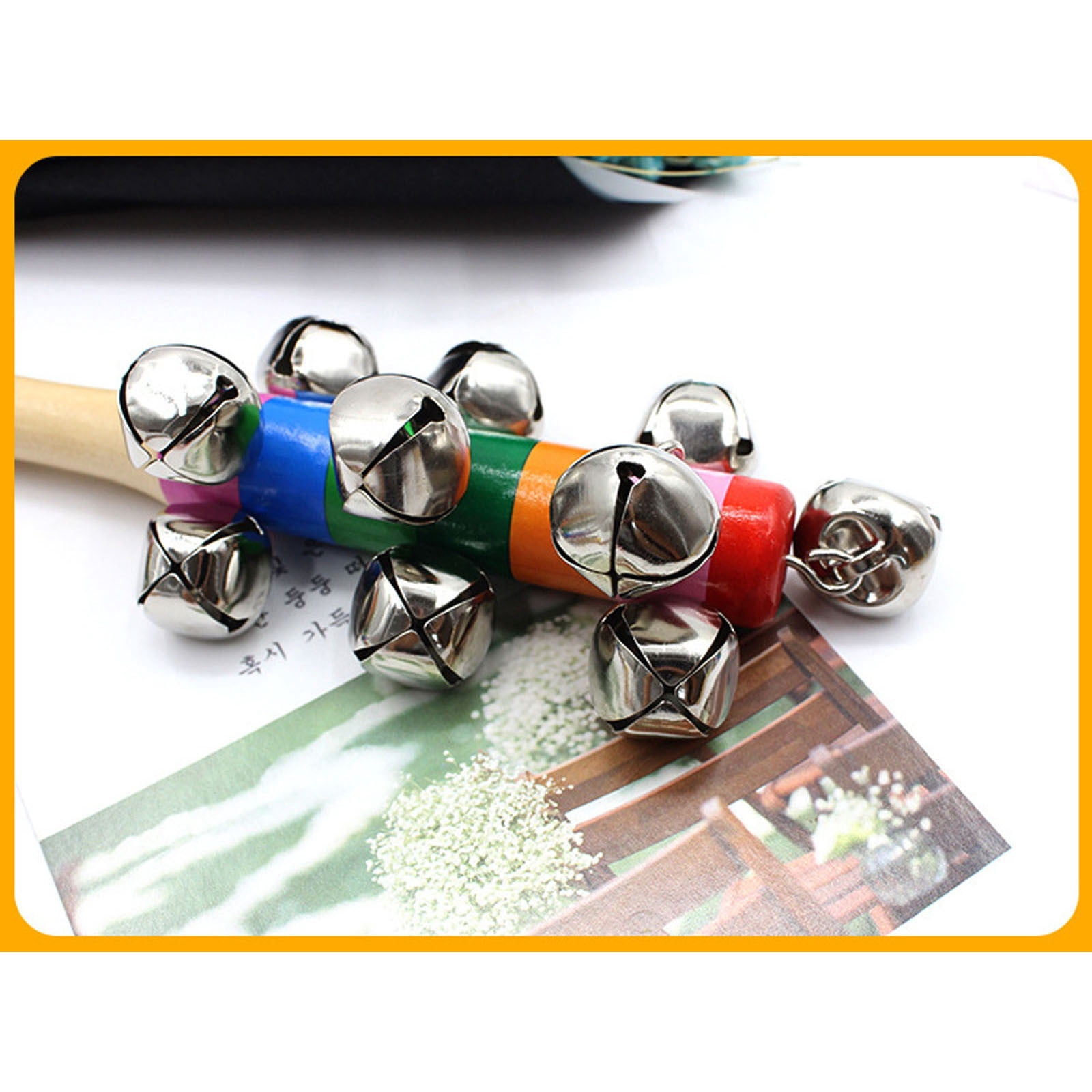 Wepro Wooden Colorful Rattles Rainbow Baby Early Education Educational ...