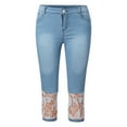 Womens Capris For Summer Clearance Super Stretch Curvy Capri Jeans
