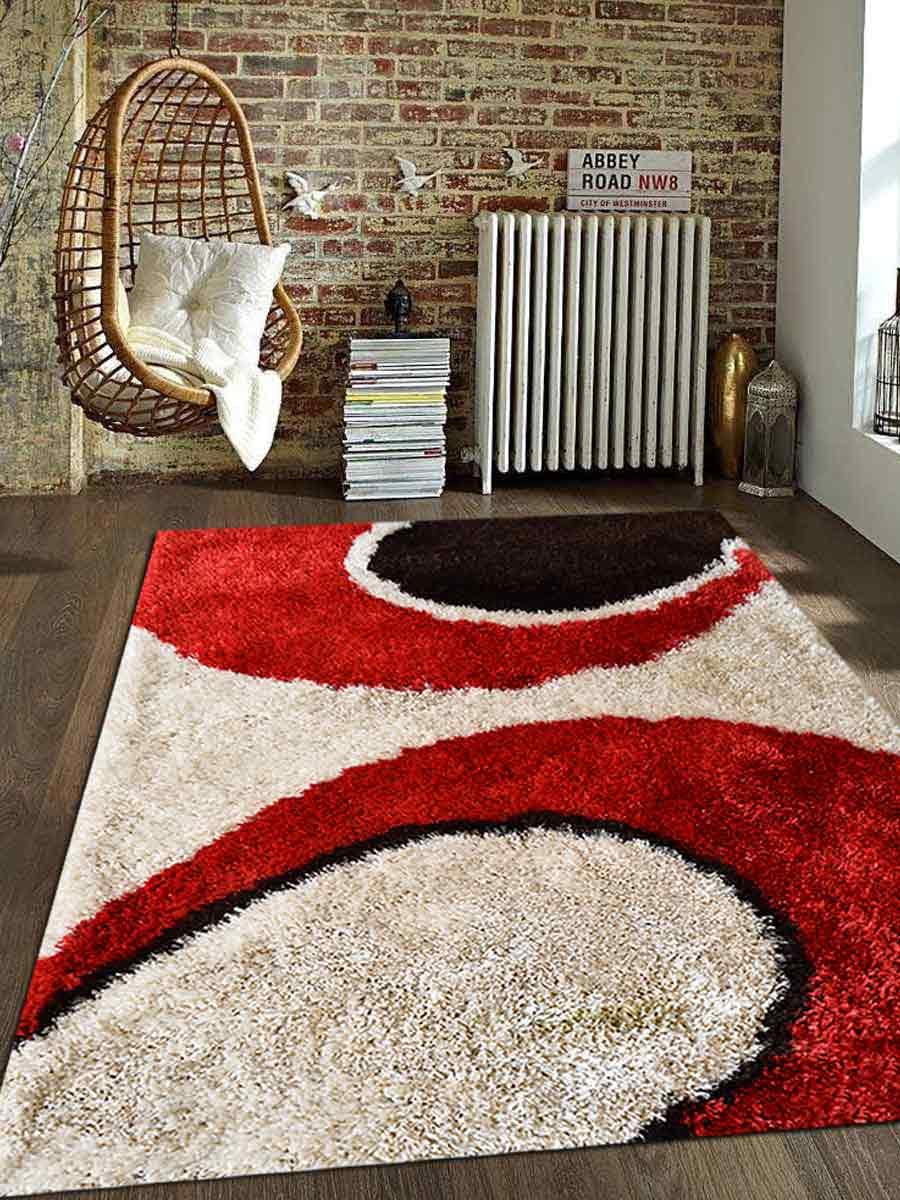 Rugsotic Carpets Hand Tufted Shag Polyester 5'x8' Area Rug Contemporary ...