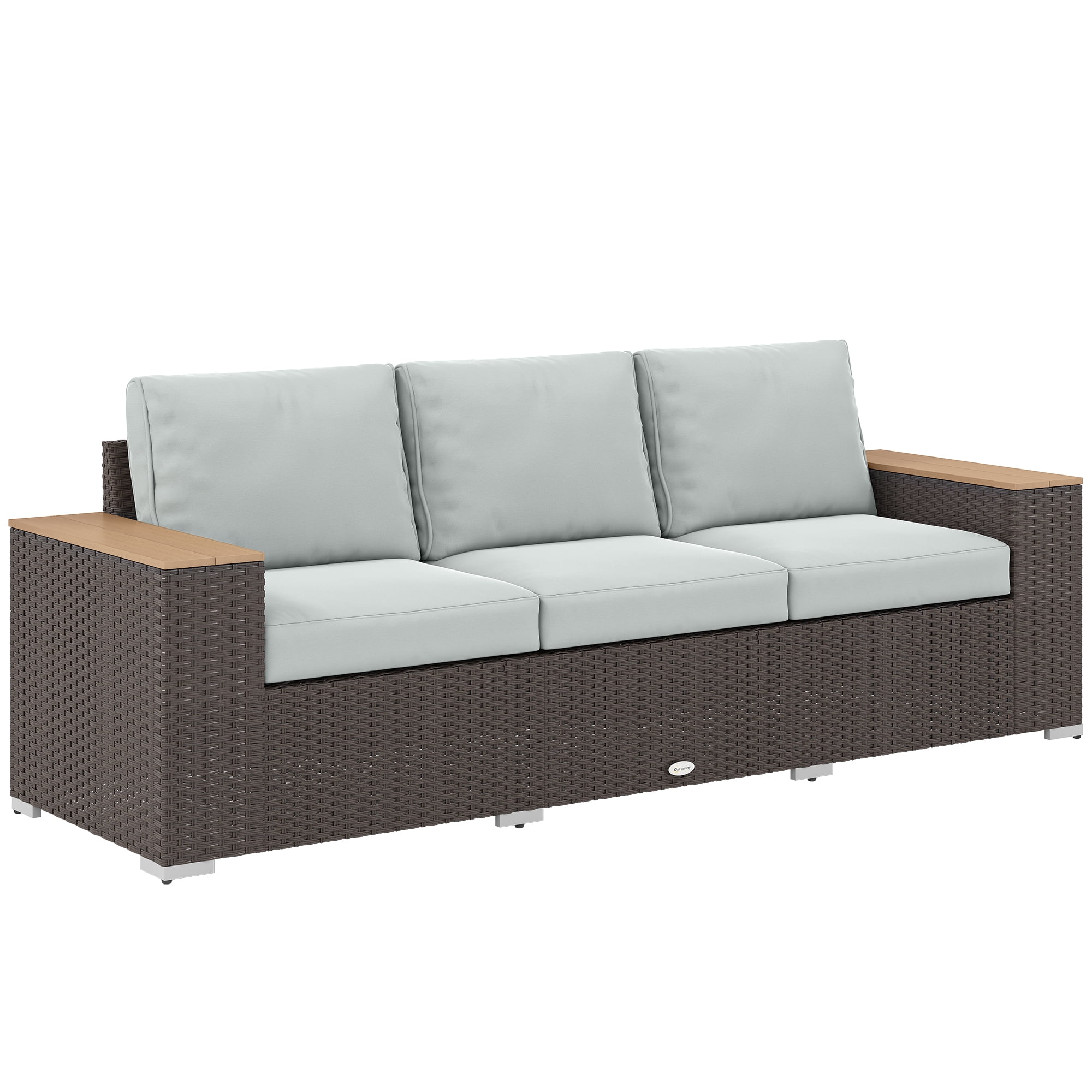 Click here for Outsunny 3-Seater Outdoor Couch With Cushions  Out... prices