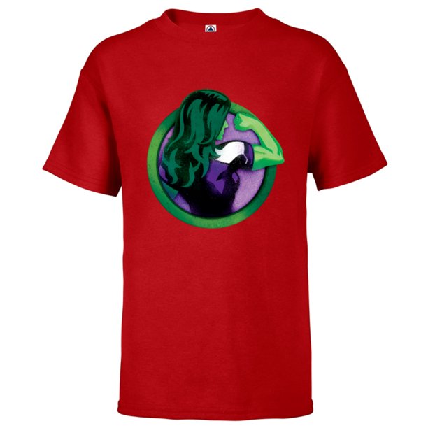 Marvel She-Hulk Icon - Short Sleeve T-Shirt for Kids - Customized-Red ...