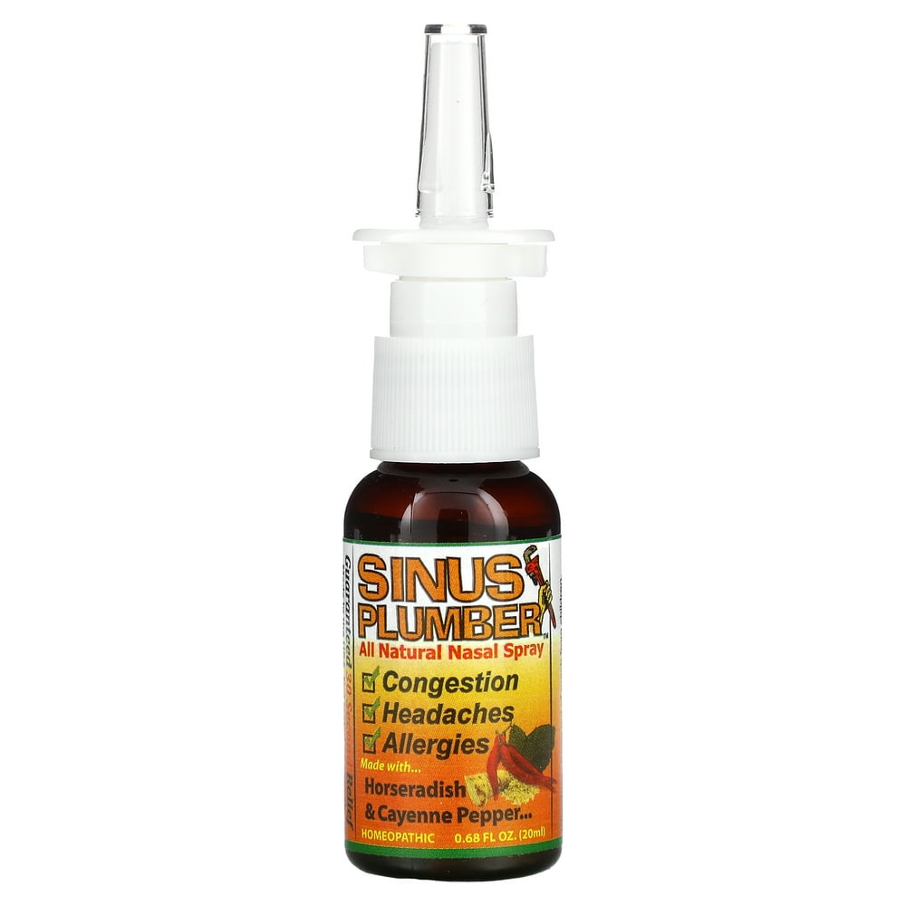 Greensations Sinus Plumber, All Natural Nasal Spray, 0.68 fl oz (20 ml ...