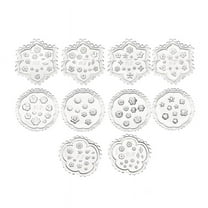 4Pcs Polymer Clay Silicone Molds, Mini Flowers, Leaves, Butterflies ...