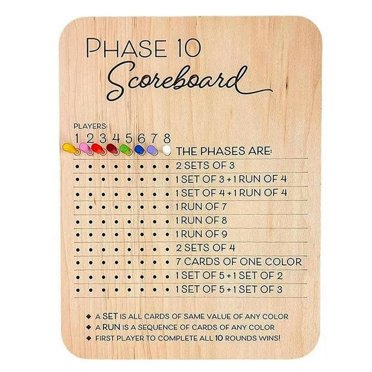 Phase 10 Original Card Game with Skip Feature, Exciting Rummy-Style ...