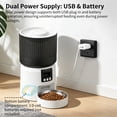 5L Automatic Cat Feeder with 200W Camera & LCD Screen, USB/Battery Dual ...