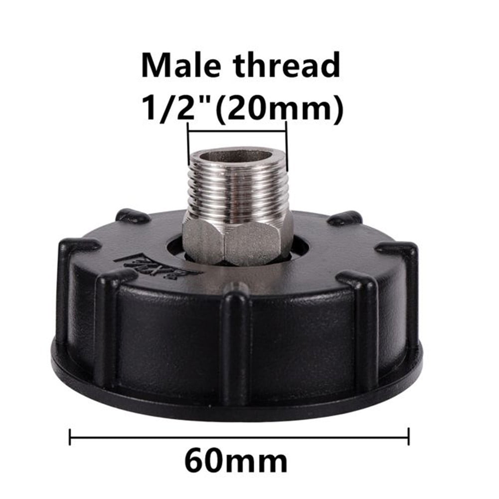 LIKEM Ibc Tank Replacement Adapter Stainless Steel Drain Fitting Coarse ...