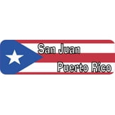 Puerto Rico Flag Sticker (Pack of 2) Puerto Rican Coqui Flag Vinyl Decal - Walmart.com