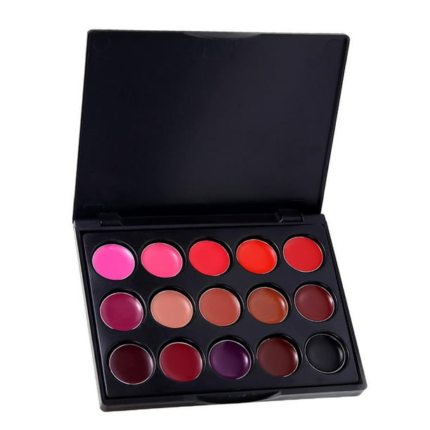15 Colores Mini Paleta de Brillo de Labios Mate de Larga Yuyangstore ...